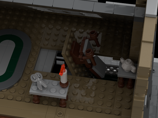 LEGO MOC Modular Meat Pie/Barber Shop by KaL-1 | Rebrickable - Build ...