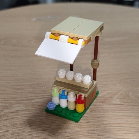 LEGO MOC Baozi & Yogurt Stand by Annattq | Rebrickable - Build with LEGO