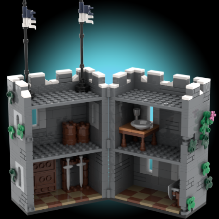 LEGO MOC 12x12 Snow Castle by LucSoleBricks | Rebrickable - Build with LEGO