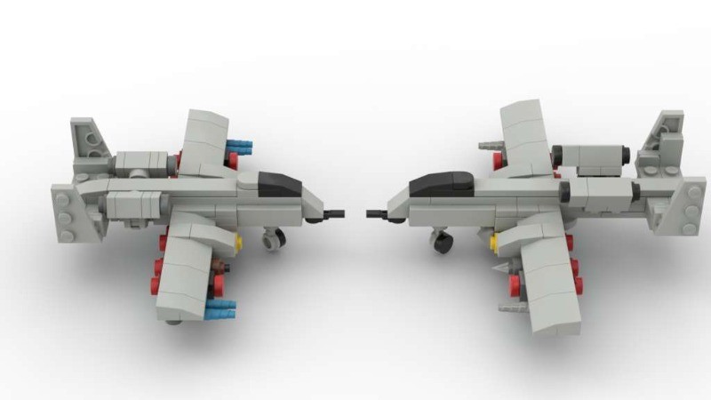 LEGO MOC A-10 Thunderbolt ("Warthog") mini v7 [Remastered] by meregt ...