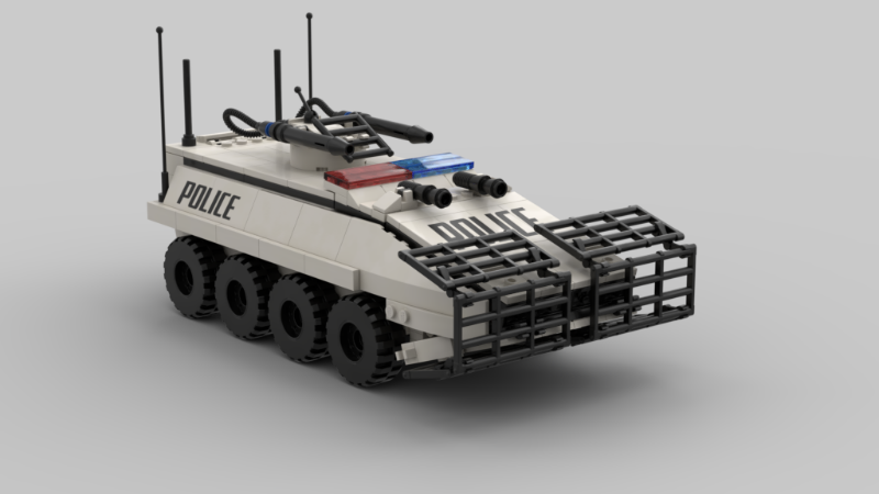 LEGO MOC Futuristic Police Riot Vehicle by Futurism_Lego | Rebrickable ...