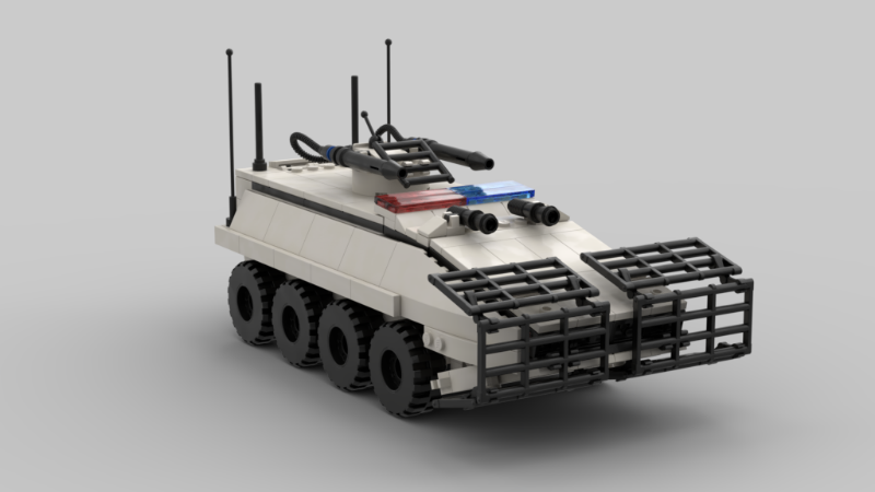LEGO MOC Futuristic Police Riot Vehicle by Futurism_Lego | Rebrickable ...