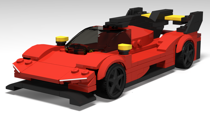 LEGO MOC Ferrari 499P LMH by fisibrick | Rebrickable - Build with LEGO