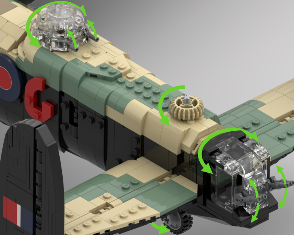 LEGO MOC-235567 Avro Lancaster by Al3xW40 | Rebrickable - Build with LEGO