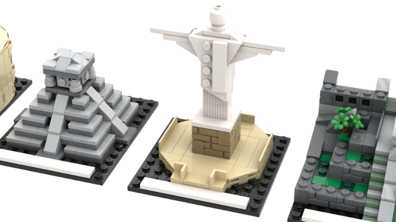 Lego Moc The Missing 4 Wonders Of The World Of Wonders Set 40585 By