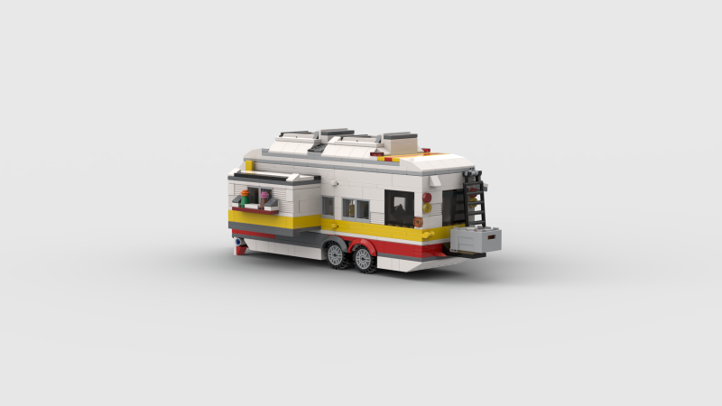 LEGO MOC Large RV Travel Trailer by davidgitz | Rebrickable - Build ...