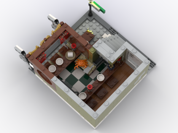 LEGO MOC Lego 31131-1 Downtown Noodle Shop Mini Modular modification by ...