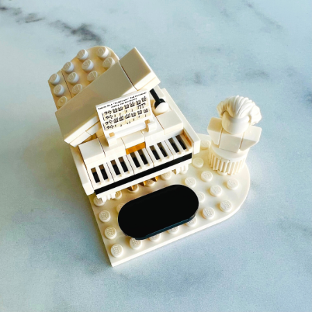 LEGO MOC Love of Music, Mini Grand Piano, White by captainxoco ...