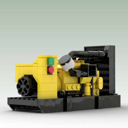 LEGO MOC CAT DE500 GC Diesel generator by OldOlneyLego | Rebrickable ...