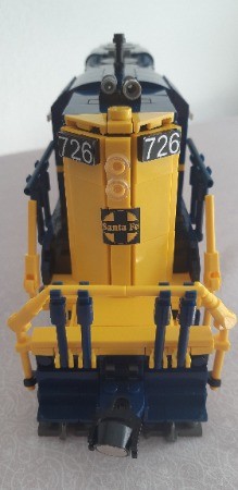 LEGO MOC Santa Fe GP9 by Yellow.LXF | Rebrickable - Build with LEGO