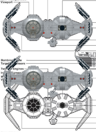 LEGO MOC TIE/sa Bomber - Minifig Scale by Bricksota | Rebrickable ...