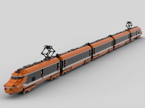 LEGO MOC TGV Sud-Est Locomotive Horizon Express 10233 MOC by Bedwell ...