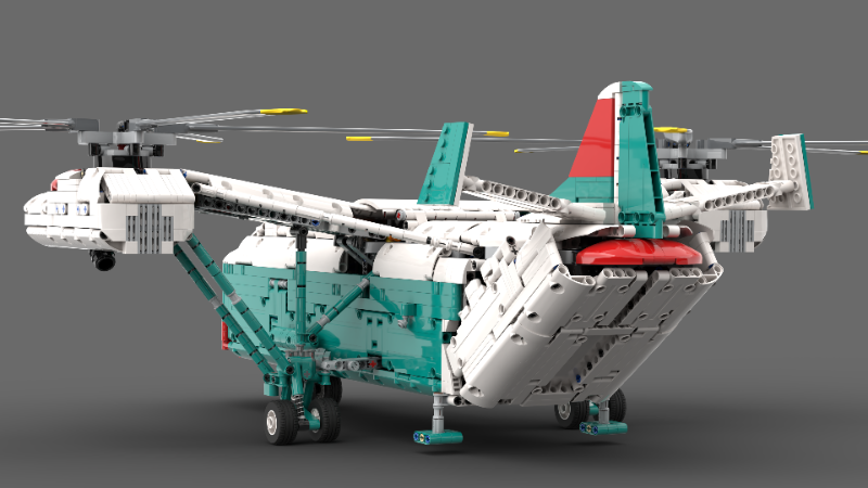 LEGO MOC-217304 V-12 helicopter by Pistatsia | Rebrickable - Build with ...