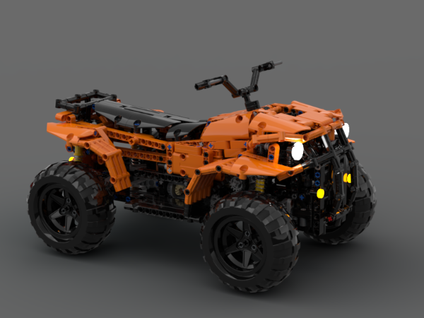 LEGO MOC LEGO Technic ATV Orange by Sanulanr | Rebrickable - Build with ...