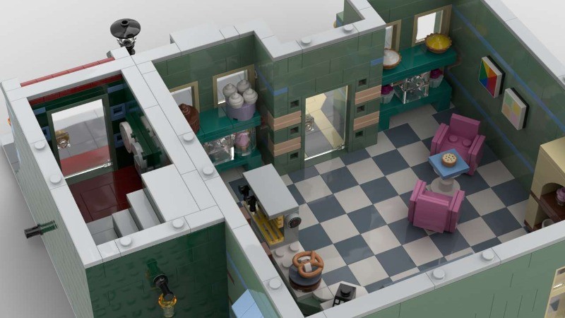 LEGO MOC Pastry shop & luxury duplex by Brickflowers | Rebrickable ...