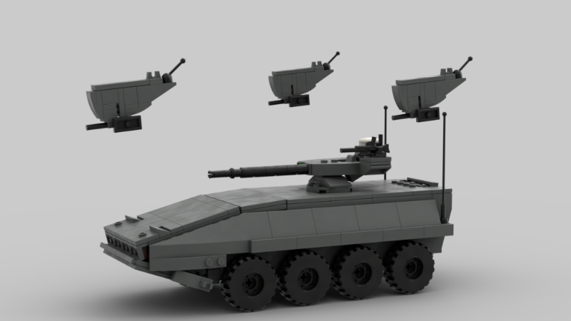 LEGO MOC Futuristic APC Combat Version by Futurism_Lego | Rebrickable ...