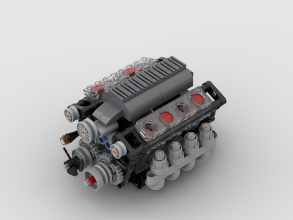 LEGO MOC V8 engine by xiaohutushen | Rebrickable - Build with LEGO