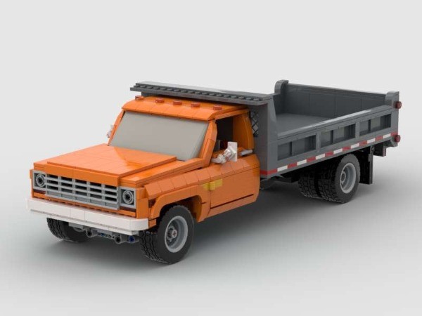 LEGO MOC-96608 Chevrolet K10 Silverado 1978 (orange-white) by Jeka ...