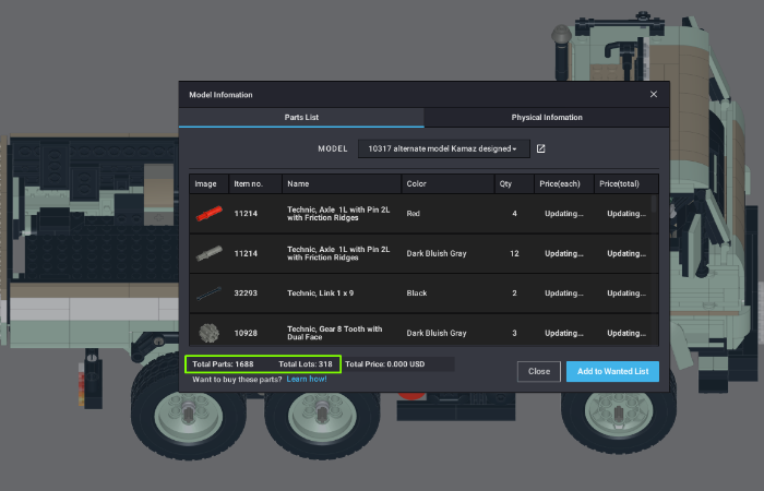 LEGO MOC 10317 Alternate model: Kamaz 5511 by Anton Kablash ...