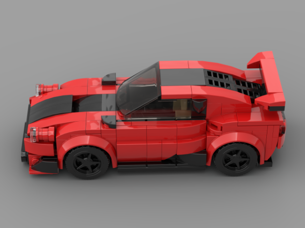LEGO MOC Red Sportcar - 6 stud wide by Sanvan | Rebrickable - Build ...