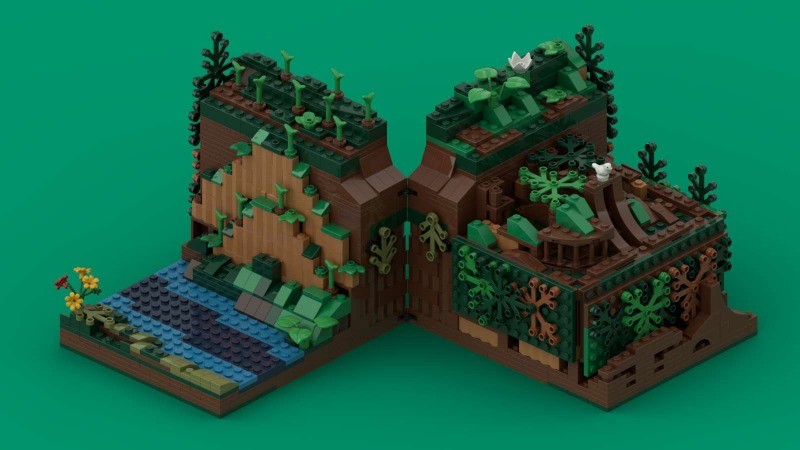 LEGO MOC Hidden Cave by pakohc | Rebrickable - Build with LEGO