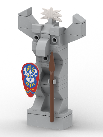 LEGO MOC King Kahuka Islander Statue by Daves_silly_stuff | Rebrickable ...