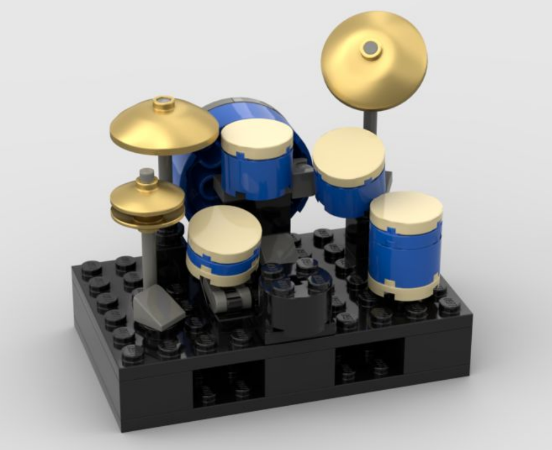 LEGO MOC-197944 Drum kit by David Frayne | Rebrickable - Build with LEGO