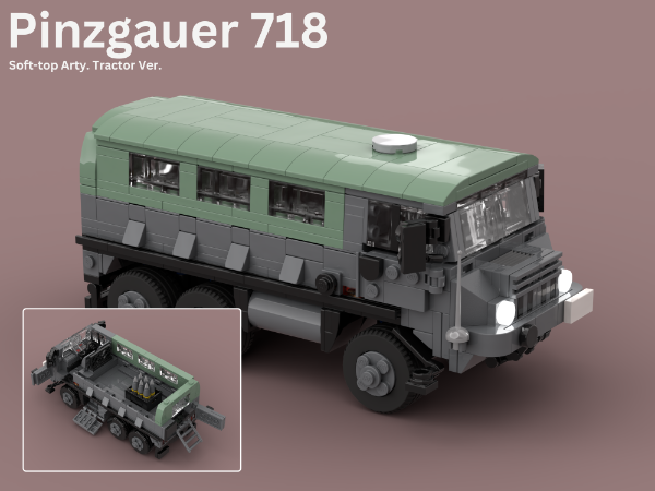 LEGO MOC (LEGACY) Pinzgauer 718 6x6 | Base Model + Variants by Zaturon ...