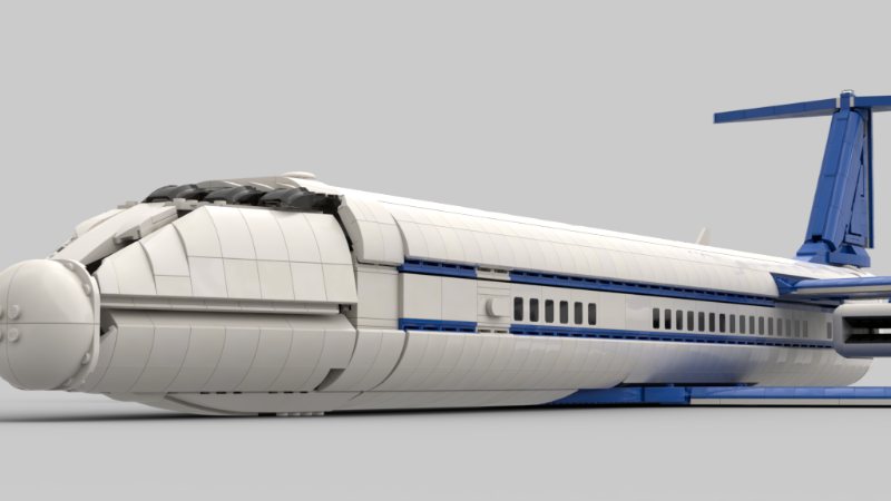 LEGO MOC Futuristic passenger plane by Futurism_Lego | Rebrickable ...