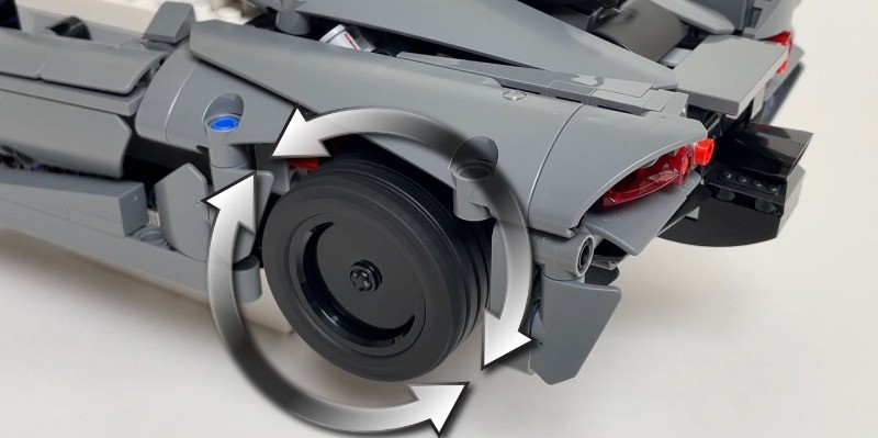 LEGO MOC 42173 Koenigsegg Jesko Absolut RC MOD for Powered Up Motors by ...