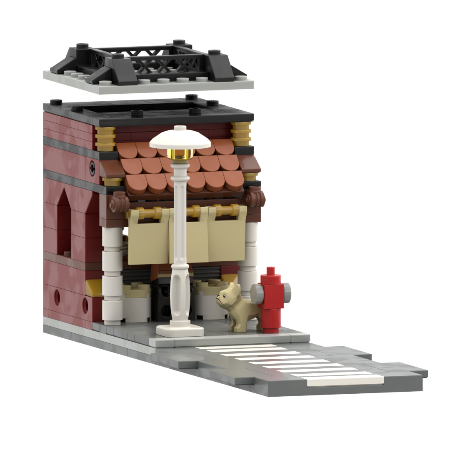 LEGO MOC Ramen Noodle Food Stand by Curraheetom | Rebrickable - Build ...