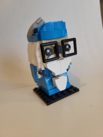 LEGO MOC Dumbledore Brickheadz by LukiBlue | Rebrickable - Build with LEGO