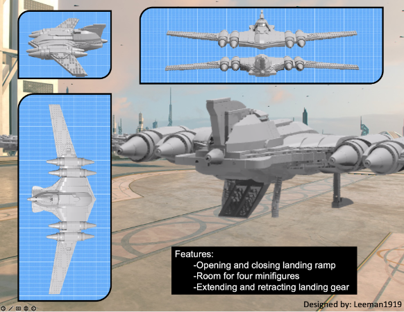 LEGO MOC Padme's Naboo Cruiser (J-Type Nubian Diplomatic Barge) by ...