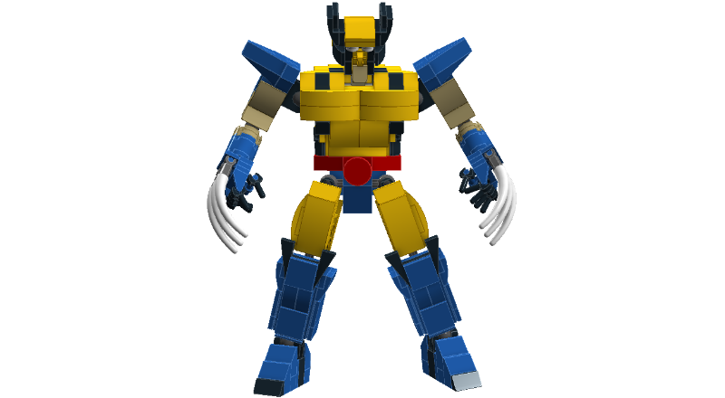 LEGO MOC WOLVERINE 8 INCH ARTICULATED MODEL by BWTMTBrickworks ...