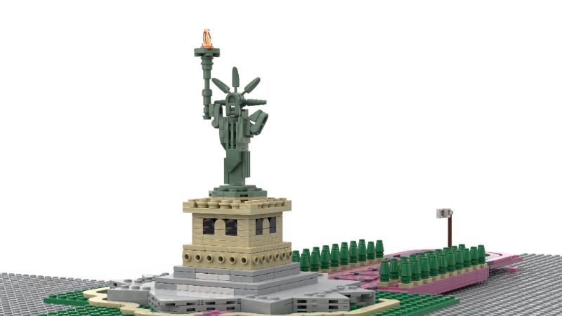 LEGO MOC-144063 Statue of Liberty | Liberty Island by Taters ...