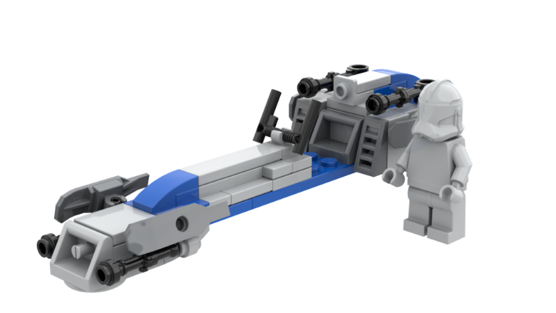 LEGO MOC 501st Barc Speeder (Minifigure Scale) by BrickForge | Rebrickable - Build with LEGO