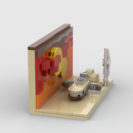 LEGO MOC Millennium-Falcon and Tatooine by brick_squirrel | Rebrickable ...