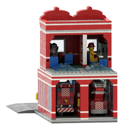 LEGO MOC Fire Department by Curraheetom | Rebrickable - Build with LEGO