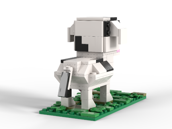 LEGO MOC Cow in pasture by YellowDonut | Rebrickable - Build with LEGO