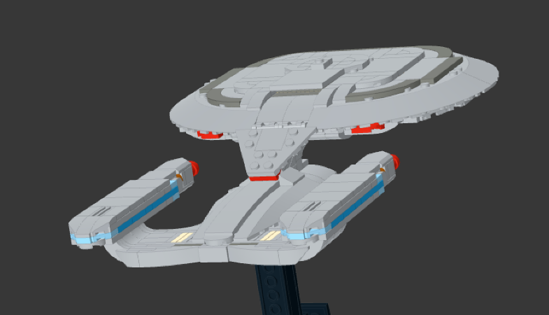 LEGO MOC-201263 USS Enterprise (NCC-1701-D) Midi Scale — Star Trek: The ...