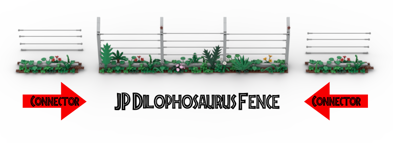 LEGO MOC JP Dilophosaurus Fence by JP_Brick | Rebrickable - Build with LEGO