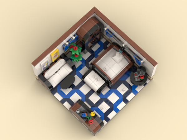 LEGO MOC Curvy Modern Bedroom by ulix | Rebrickable - Build with LEGO