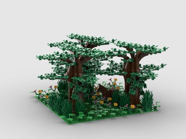 LEGO MOC-136045 the alpine forest by PezzidiLego | Rebrickable - Build ...