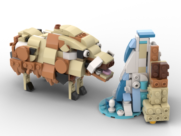 LEGO MOC 31137 Wild Boar at Waterfall by zengogobrick | Rebrickable ...