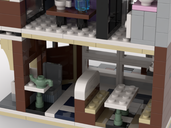 LEGO MOC Classic restaurant by cassieLiu | Rebrickable - Build with LEGO