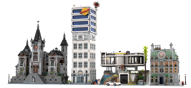 LEGO MOC Fantastic 4 Modular Baxter Building - Classic Space Academy by ...