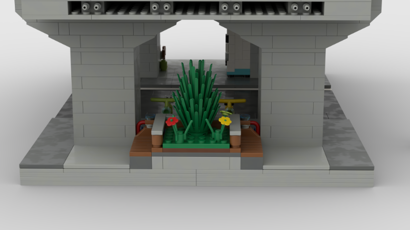 LEGO MOC Post-apocalyptic apocalypse - Broken Bridge scene (for display ...