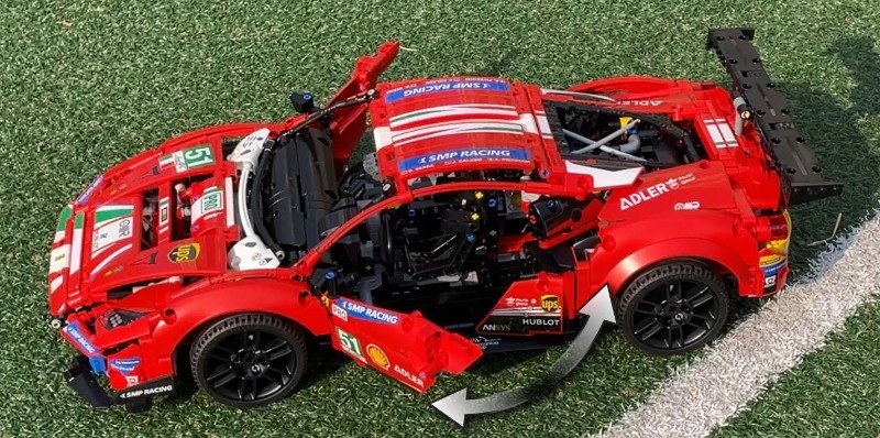 LEGO MOC 42125 페라리 488 GTE RC MOD for Power Function Motors by otrans ...