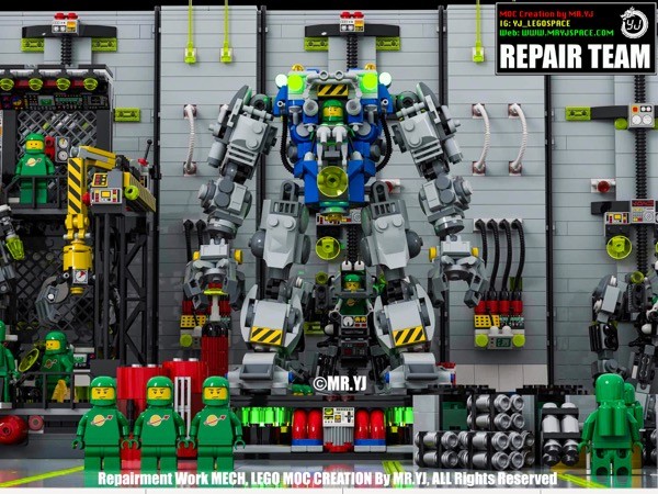 LEGO MOC CLASSIC SPACE WORK MECH by MR.YJ by MR.YJ | Rebrickable ...