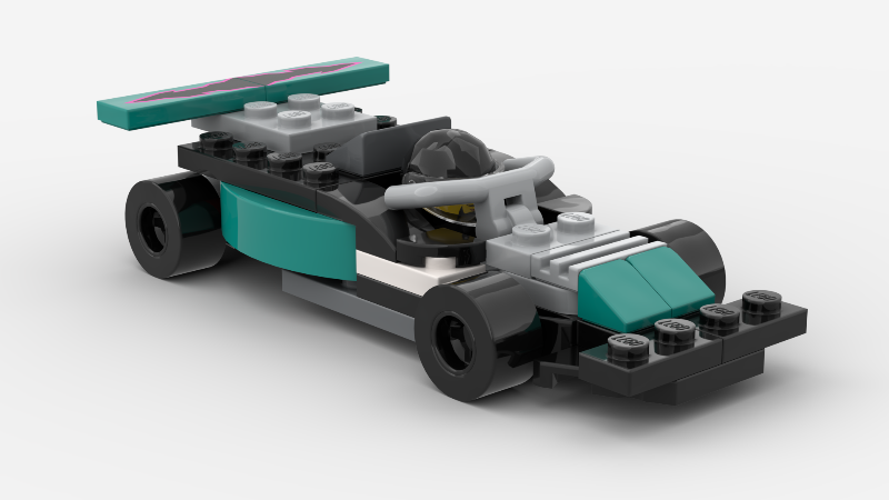 LEGO MOC 60400 Formula (TEAL) by Løøse | Rebrickable - Build with LEGO
